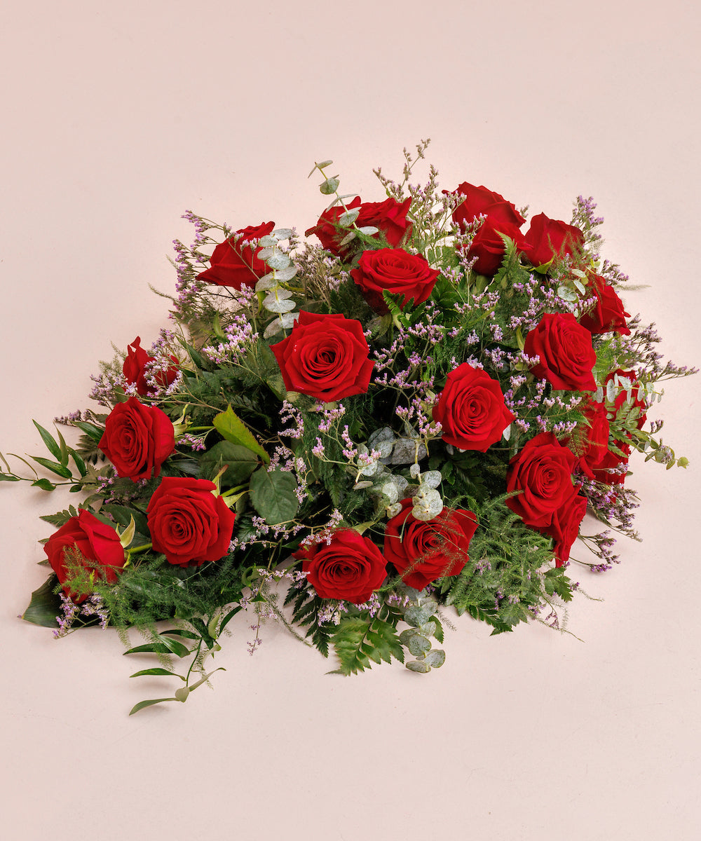 Red Roses Funeral Sprays | Lamber De Bie Flowers