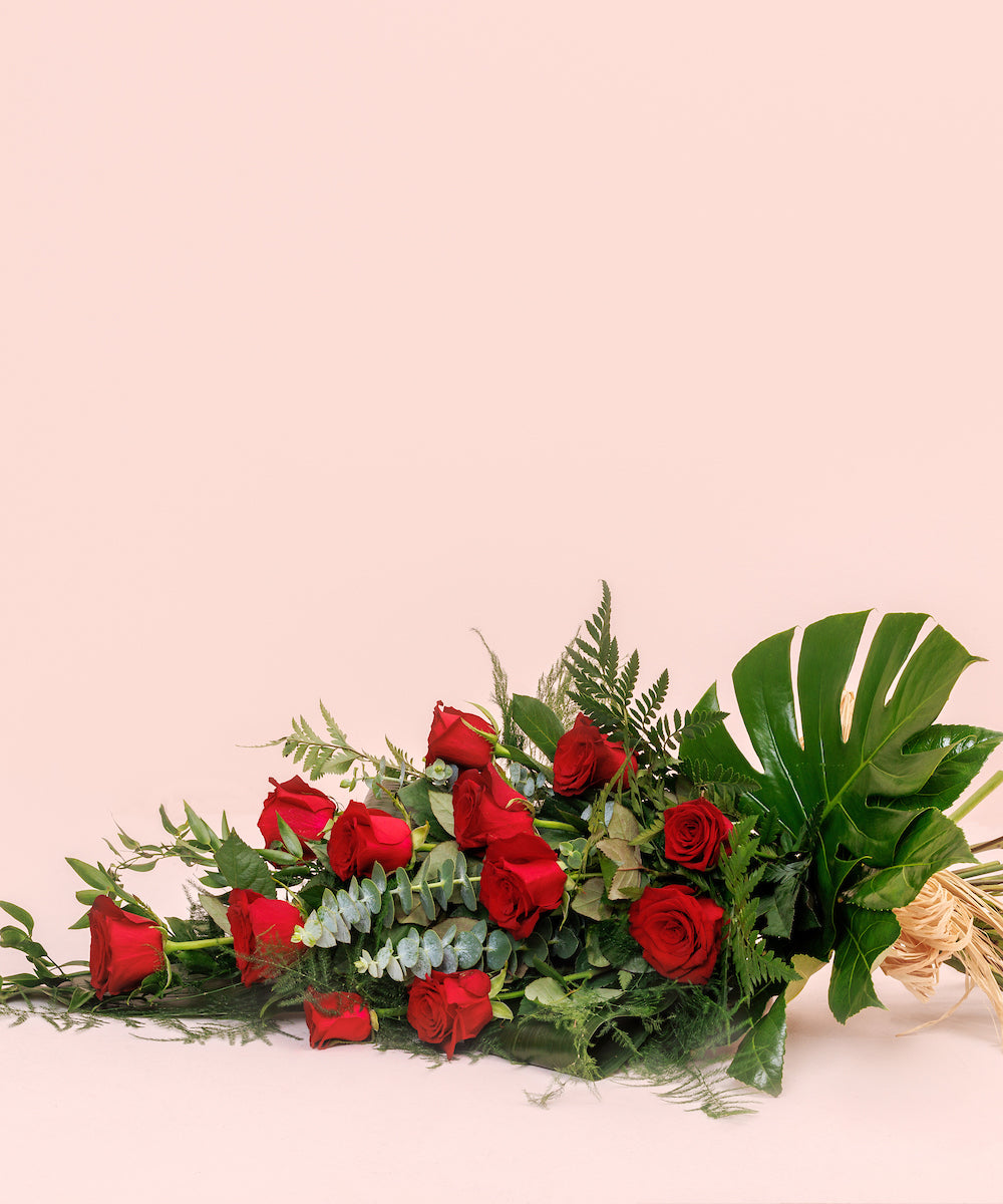 Dozen Red Rose Funeral Flowers | Lamber De Bie – Lamber De Bie Flowers